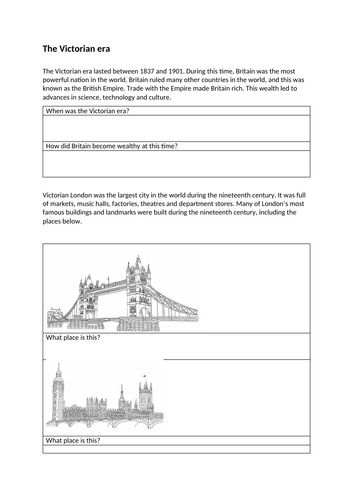 English Non Fiction 'The Victorian Era' information text KS2 /KS3 ...