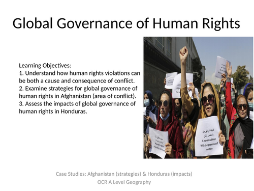 OCR A Level Geography Human rights: Global Governance of Human Rights ...