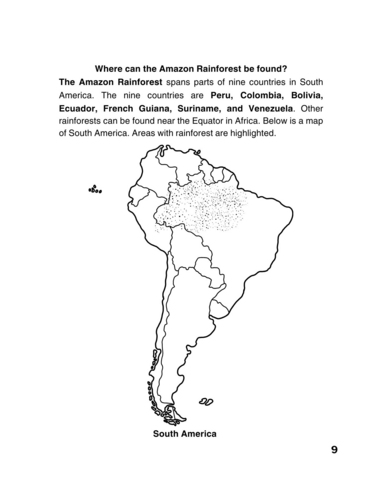 Worksheets from the Rainforest Workbook by Rebecca Soyannwo | Teaching ...