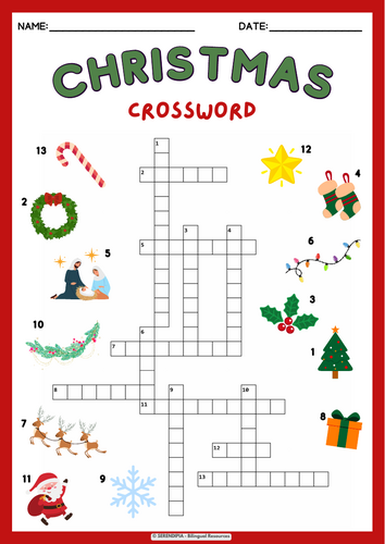 Christmas ESL Vocabulary Activities & Worksheets | Christmas Games ...