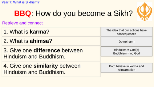KS3 Religious studies - Introduction to Sikhism - Whole unit | Teaching ...