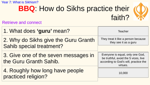KS3 Religious studies - Introduction to Sikhism - Whole unit | Teaching ...