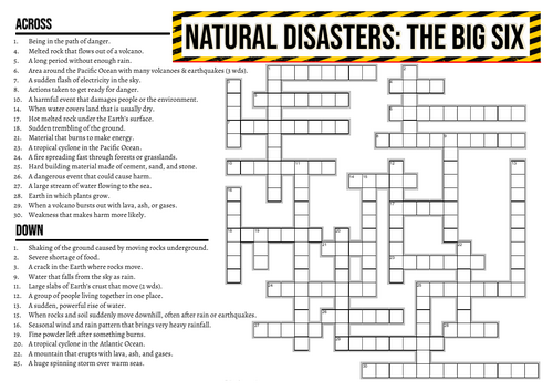 Natural Disasters Comprehension Worksheets | Teaching Resources