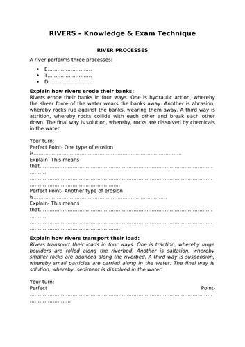 GCSE & Common Entrance- Rivers | Teaching Resources