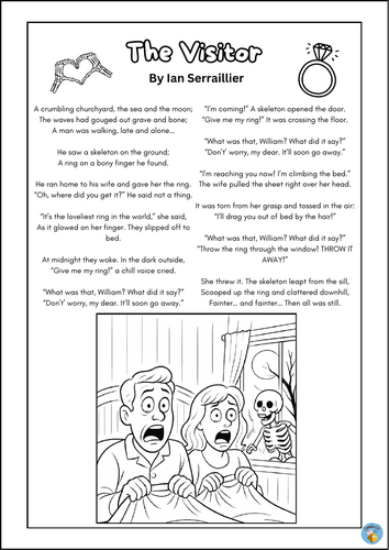 Poetry and Comprehension: The Visitor by Ian Serraillier | Teaching ...