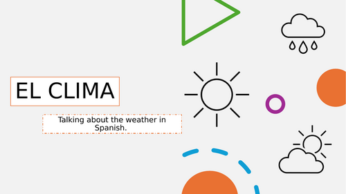 KS3 SPANISH: EL CLIMA / WEATHER | Teaching Resources