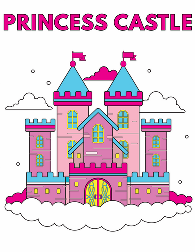 Cloud Castle Craft Activity | Fairy Tale, Fantasy, Princess Castle Cut ...