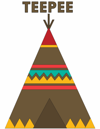 Teepee Craft Activity | Cut and Paste Native American Shelter Craft for ...