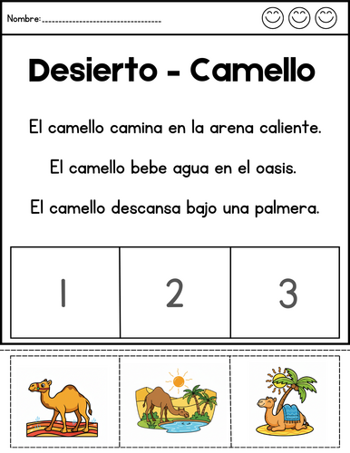 Animal Habitat Reading Comprehension in Spanish - Hábitat de los ...