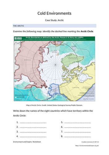 Environment and Empire - Cold Environments - GCSE Geography | Teaching ...