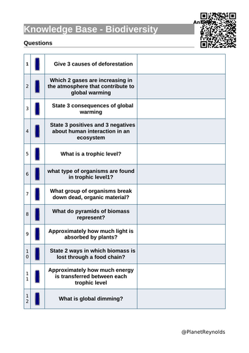 AQA GCSE Biology B7 REVISION (Triple & Combined) | Editable ...
