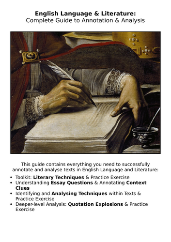 GCSE English Language and Literature: Complete Guide to Analysis ...