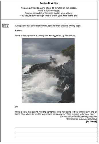 AQA English Language Paper 1 Section B – Collection (17 Papers) | Teaching Resources