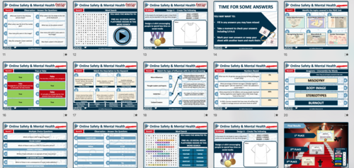 Online Safety & Mental Health – Interactive Classroom Quiz (50 ...