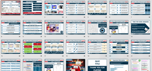 Online Safety & Mental Health – Interactive Classroom Quiz (50 ...