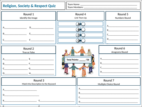 Religion, Society & Respect – Interactive Classroom Quiz (50+ Questions ...