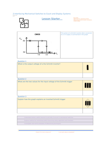 GCSE Electronics – Interfacing Digital and Analogue Circuits WJEC ...