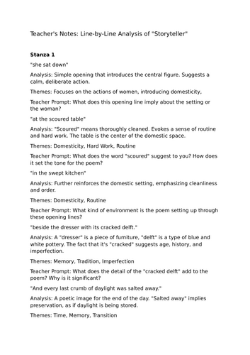 Storyteller - Cambridge Songs of Ourselves - Liz Lochhead | Teaching ...