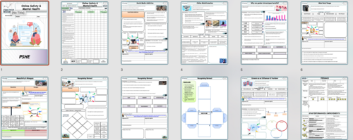 Online Safety & Mental Health Student Workbooklet PSHE | Teaching Resources