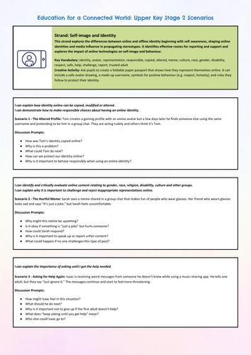 Online Safety Scenarios for Upper KS2 – 24 Quick Conversations ...