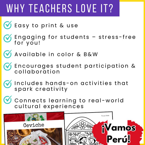 Peru Country Study Activities Pack | Bulletin Board & Classroom ...