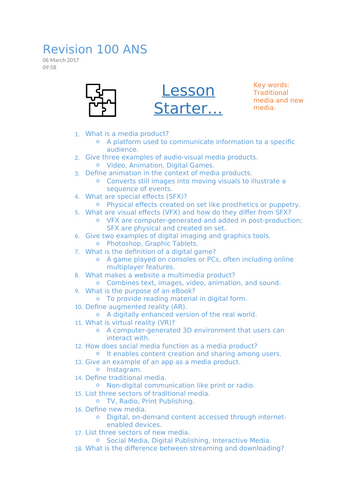 R093 Creative iMedia | 200 Exam-Style Questions & Answers | OCR 2026 ...