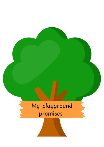 Playground Promise Tree | Teaching Resources