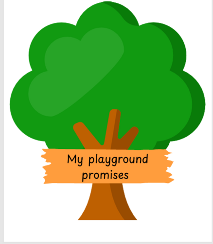 Playground Promise Tree | Teaching Resources