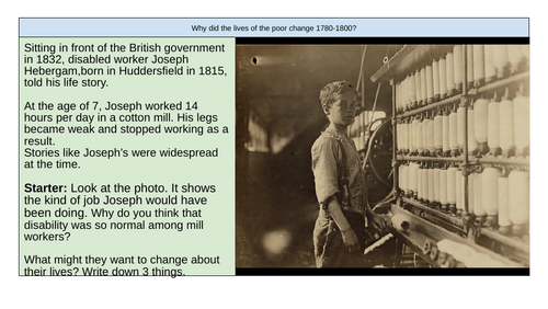 KS3 History Industrial Revolution Lesson - Why Did the Lives of the ...