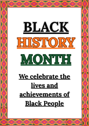 KS1 Black History Month Worksheets - Inspiring Figures With Fun Cross ...