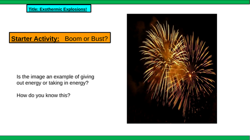 Chemical Energy full unit - this is for a low ability class struggling ...
