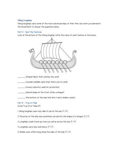 Viking Longships KS2 Lesson Pack – PowerPoint, Worksheets & Lesson Plan ...
