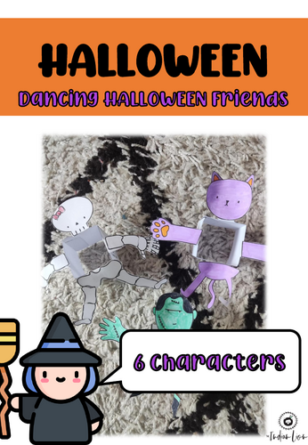 Monster Mash Cute Dancing Halloween Characters Craft for Kindergarten ...