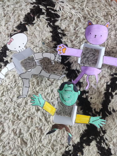 Monster Mash Cute Dancing Halloween Characters Craft for Kindergarten ...