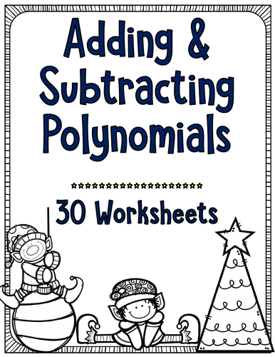 Adding and Subtracting Polynomials Worksheets | Algebra Practice ...