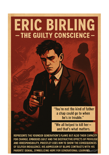Eric Birling Poster | Teaching Resources