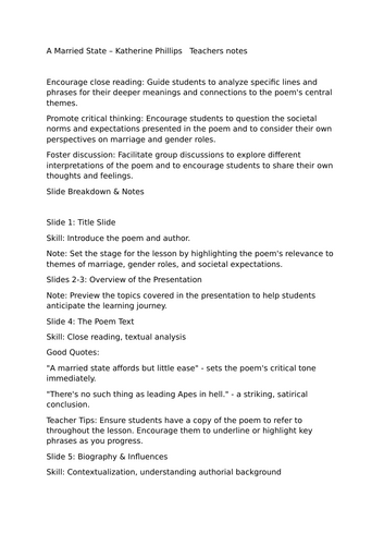 A Married State - Cambridge Songs of Ourselves - Katherine Phillips ...