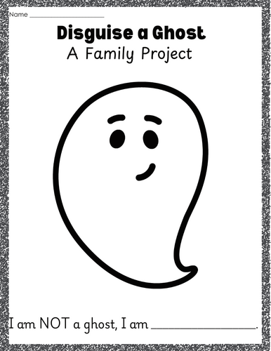 Disguise a Ghost Halloween Activity | Family Project & Classroom Craft ...