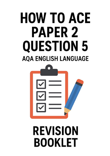 Paper 2 Question 5 - 11 lessons | Teaching Resources