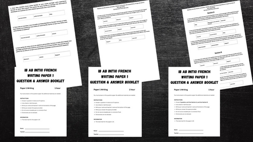 IB AB Initio French – Identities Exam Pack | Teaching Resources