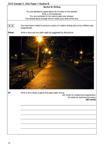 AQA GCSE English Language Paper 1 Section B – 7 Steps to Smarter ...
