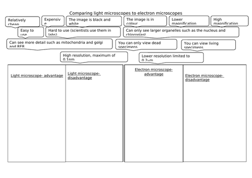 Light and electron microscope and calculations of actual cell size AAQ ...