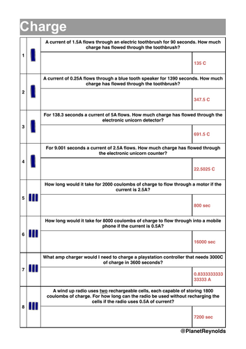 P4.2 Current & Charge | AQA GCSE Physics 2026 | Editable + AI Long ...