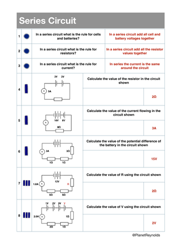 P4.5 Series Circuits | AQA GCSE Physics 2026 | Editable + AI Long ...