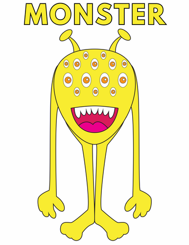 Silly Monster Craft Activity | Build-a-Monster | Color, Cut and Paste ...