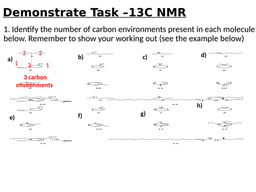 Carbon-13 NMR Spectroscopy (AQA) | Teaching Resources