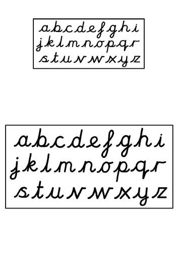 Pre cursive display lettering and prompt card | Teaching Resources