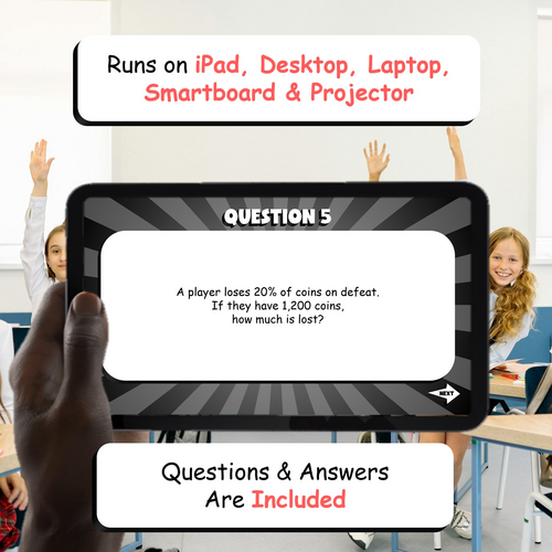 Math Problems in Video Game Design TRASHKETBALL Maths Game | No-Prep ...