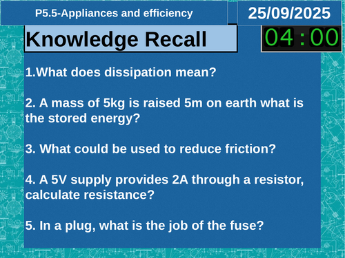 P5.5 Appliances & Efficiency | AQA GCSE Physics 2026 | Editable + AI ...