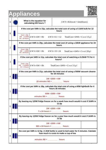 P5.5 Appliances & Efficiency | AQA GCSE Physics 2026 | Editable + AI ...